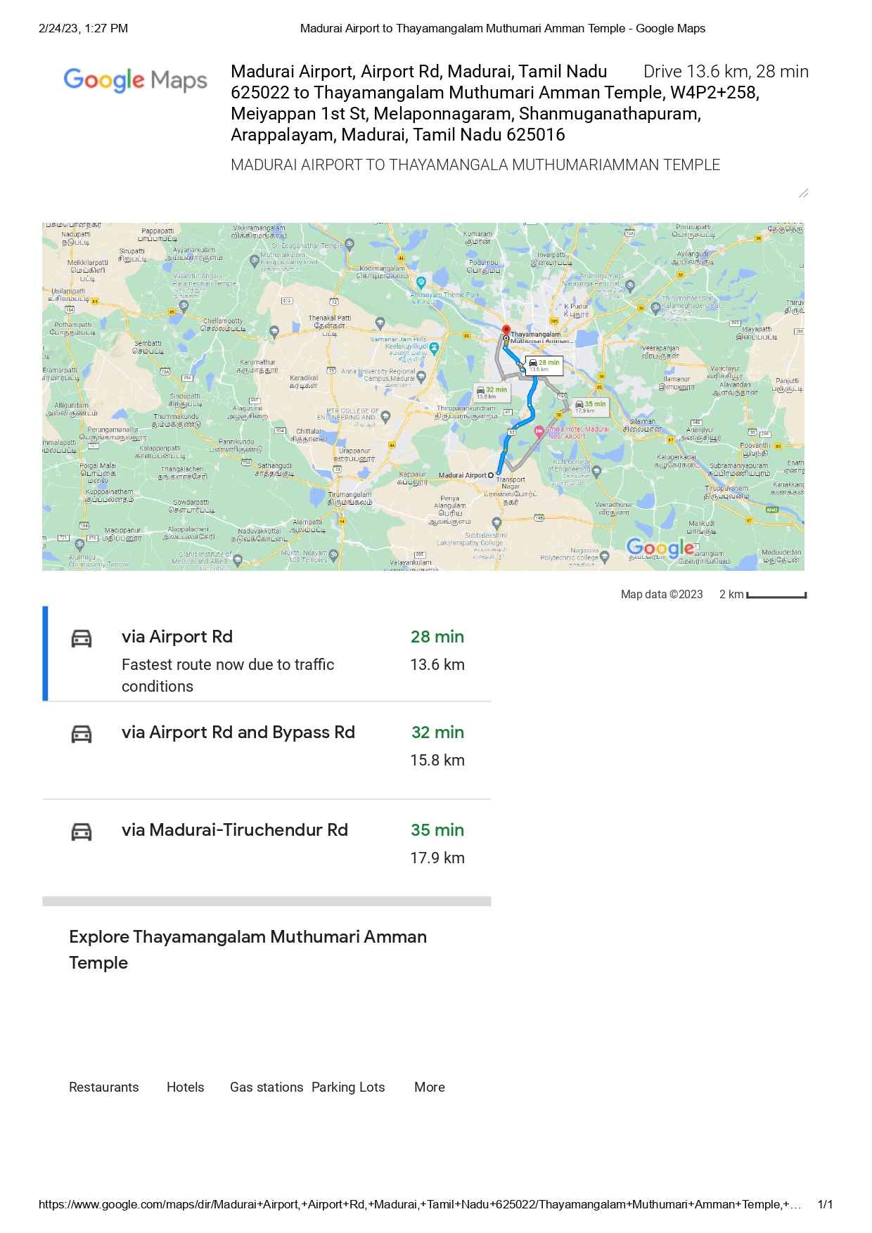 Arulmigu Muthumariamman Temple, Thayamangalam - 630709, Sivagangai ...